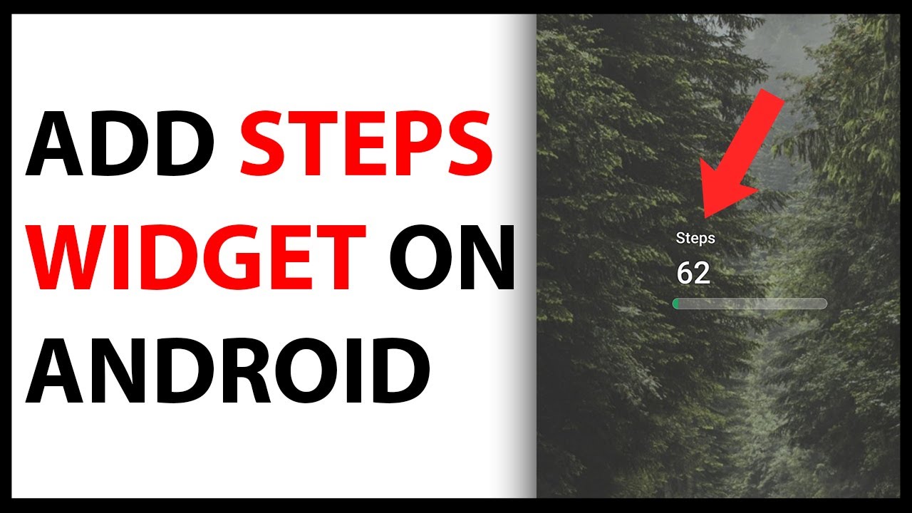 How to Add a Steps Widget on Android - YouTube