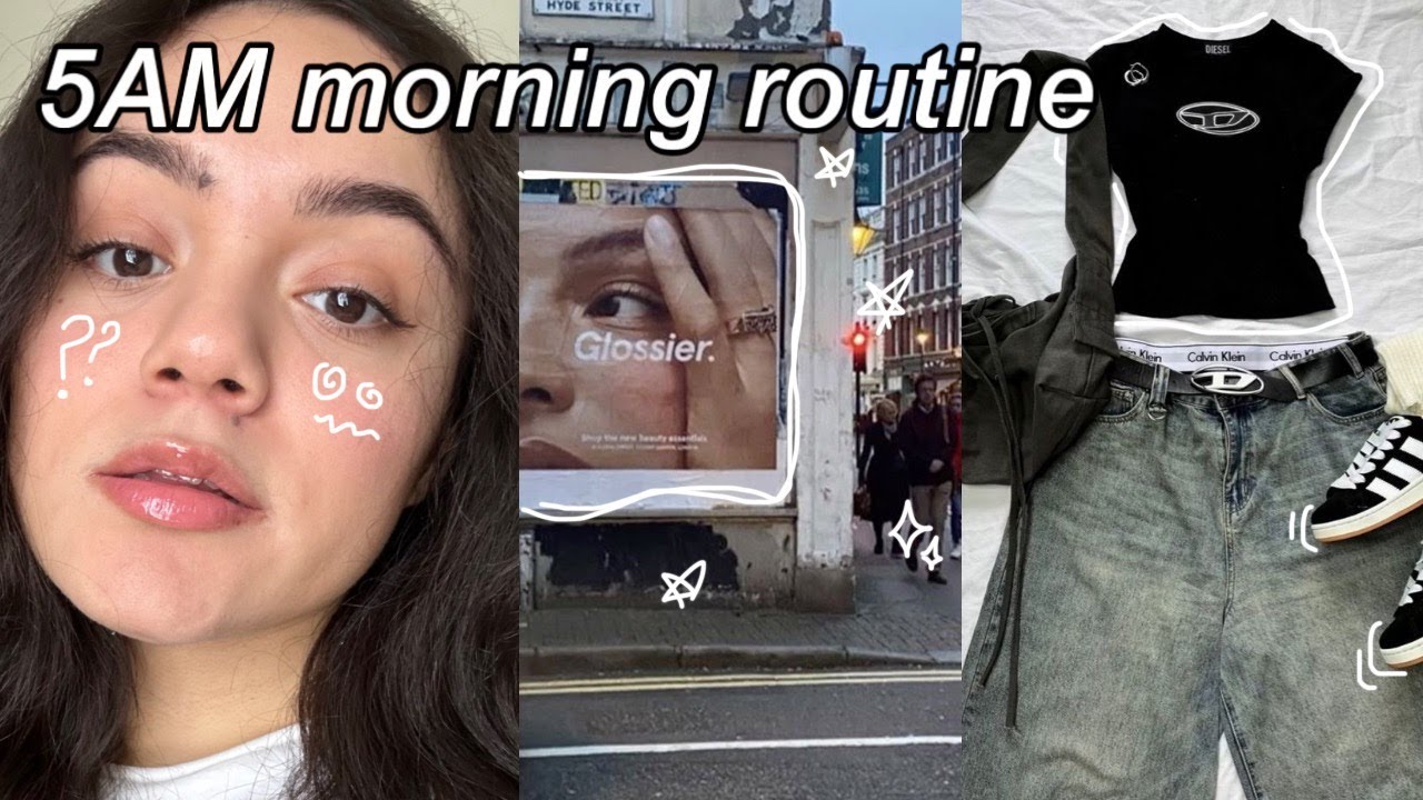 5AM MORNING ROUTINE 🌥️⭐️ : new habits, hitting 1K, workouts, journaling ...
