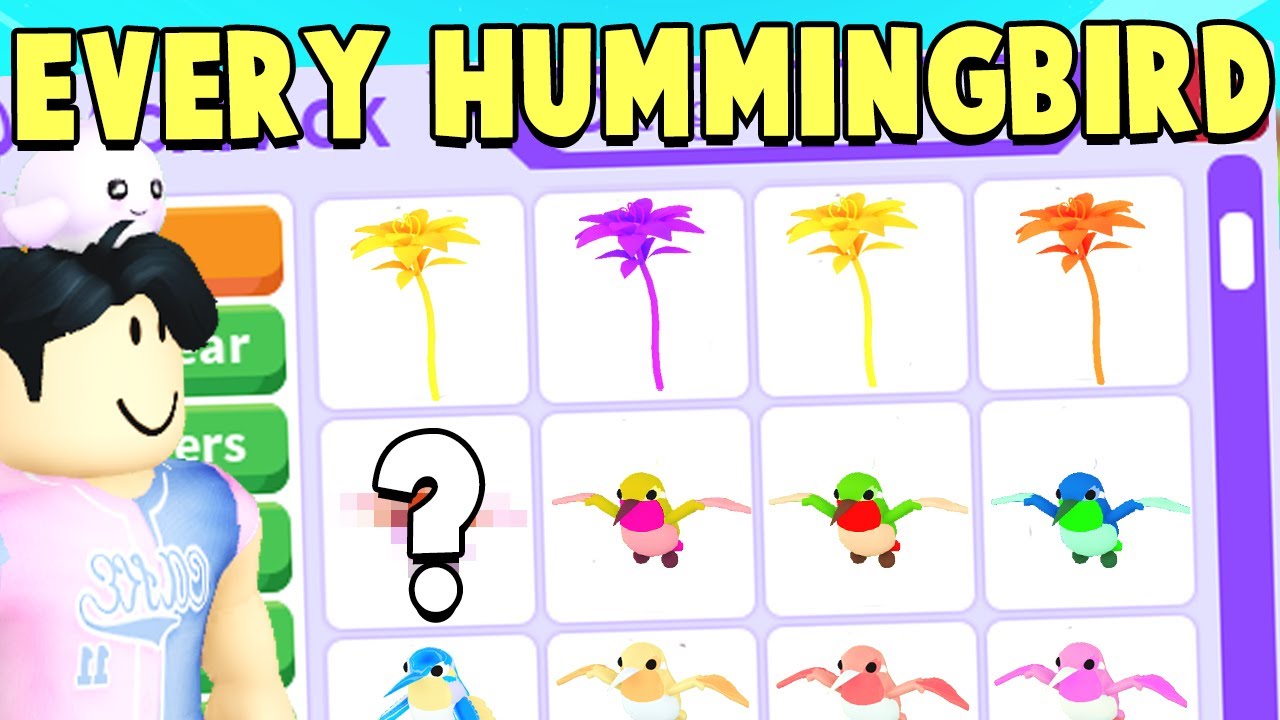 I Opened EVERY HUMMINGBIRD in Adopt Me! - YouTube