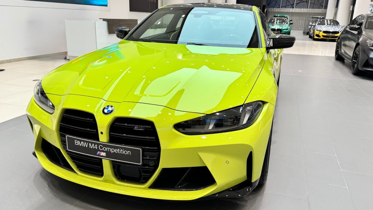 2025 BMW M4 LCI in São Paulo Yellow – Full Walkaround & Interior - YouTube