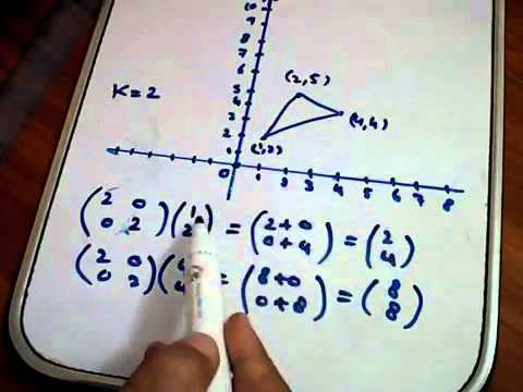 Enlargement about the Origin with Scale Factor 2 - YouTube