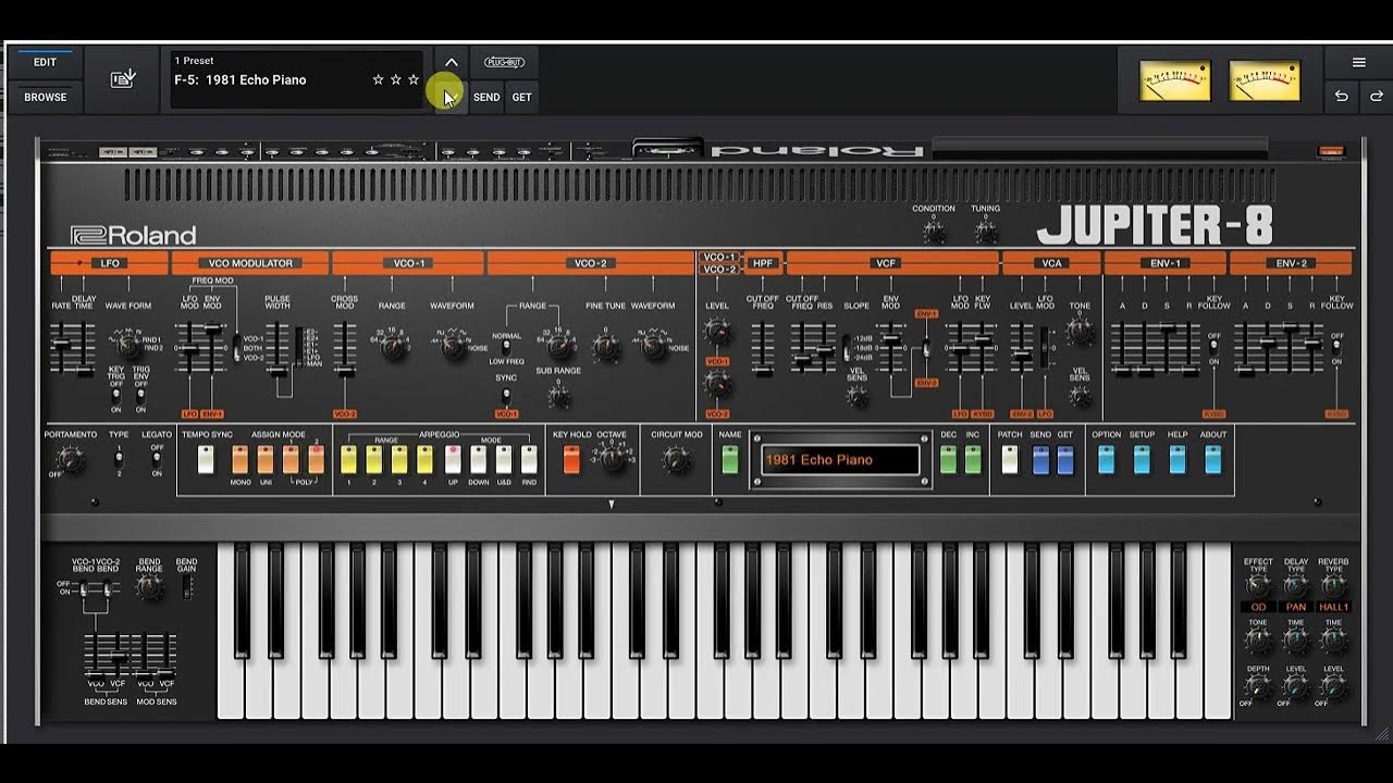 ROLAND JUPITER 8 PLUGIN FREE - YouTube