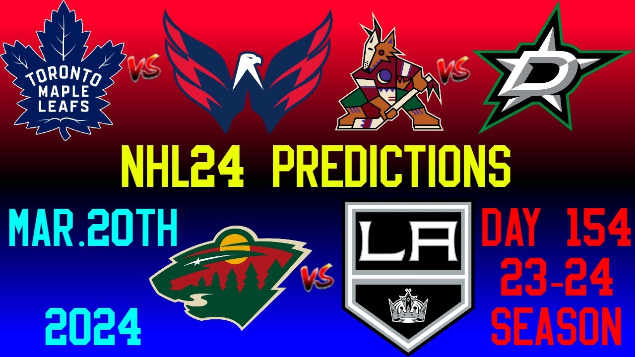 NHL 24 PREDICTIONS (DAY 154 - MARCH 20TH, 2024) - YouTube