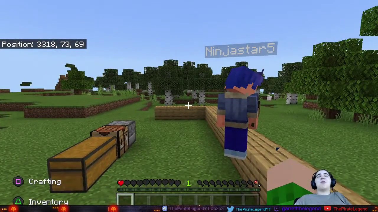 Garrett Plays Minecraft Hardcore With Thrownstar Live!!! #1 - YouTube