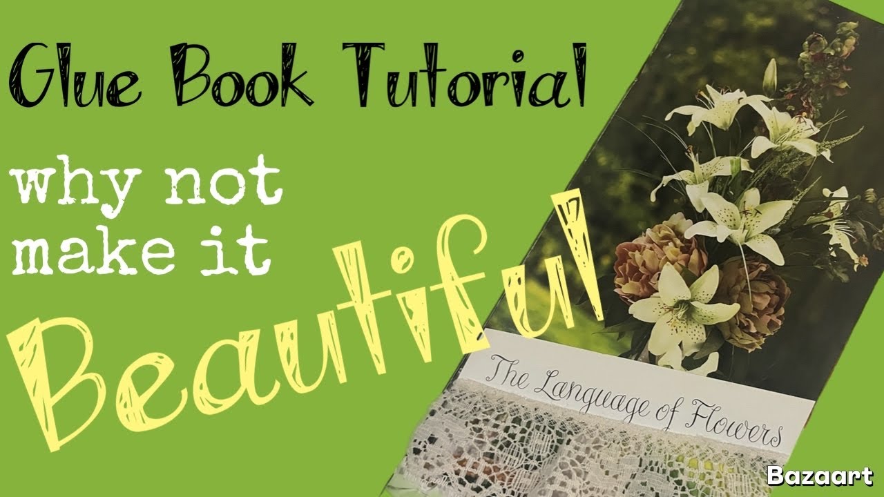 A Beautiful Magazine Glue Book Tutorial beginner friendly - YouTube
