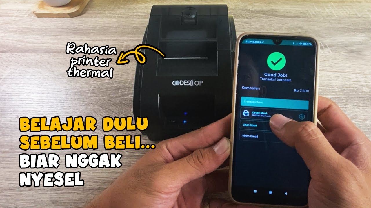 JANGAN BELI PRINTER THERMAL KALO BELUM NONTON VIDEO INI - YouTube