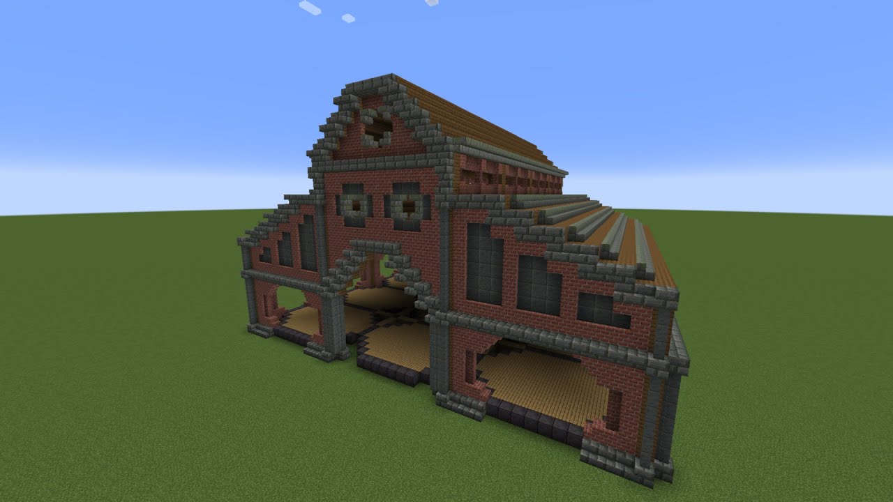 Minecraft Build – Epic Brick Factory Hall - YouTube