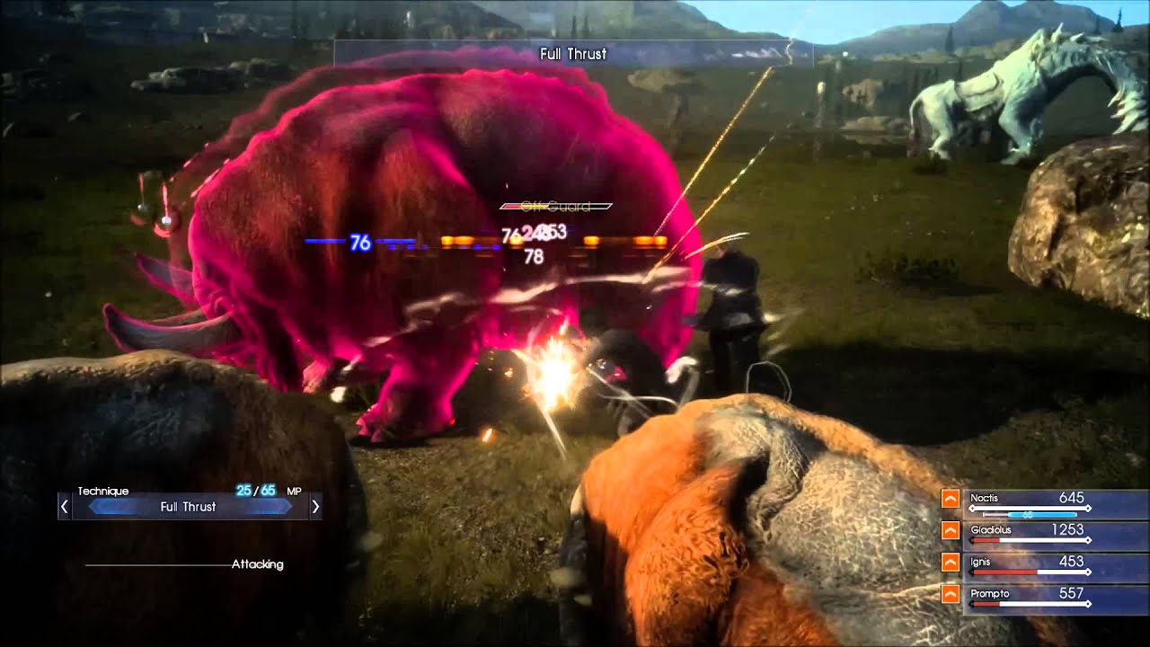 Final Fantasy XV Episode Duscae Defeat Garula Bull - YouTube