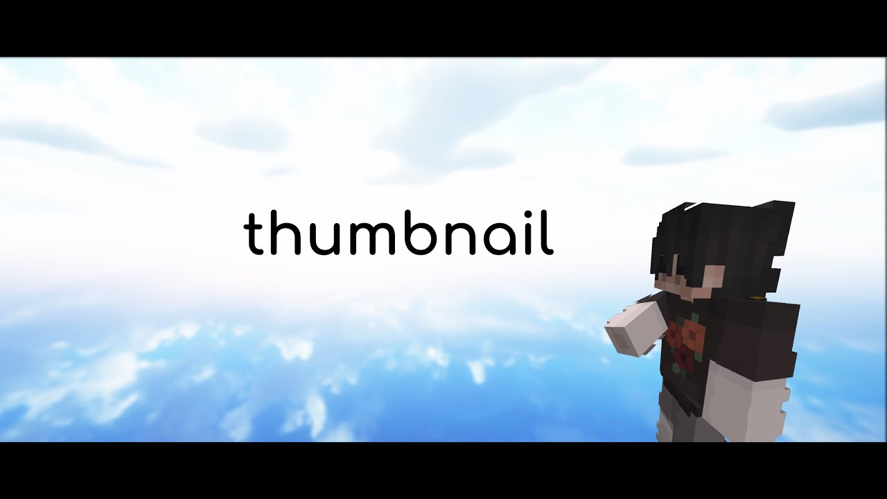 how to make a minecraft thumbnail for free - YouTube