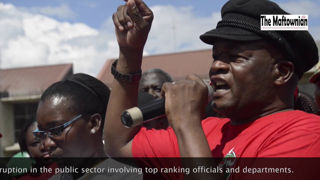 NEHAWU Solly Phetoe National Deputy Secretary COSATU NW Day Action 20 ...