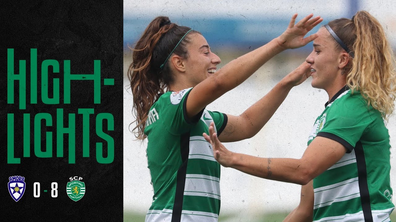 Futebol Feminino | Resumo: Amora FC x Sporting CP - YouTube