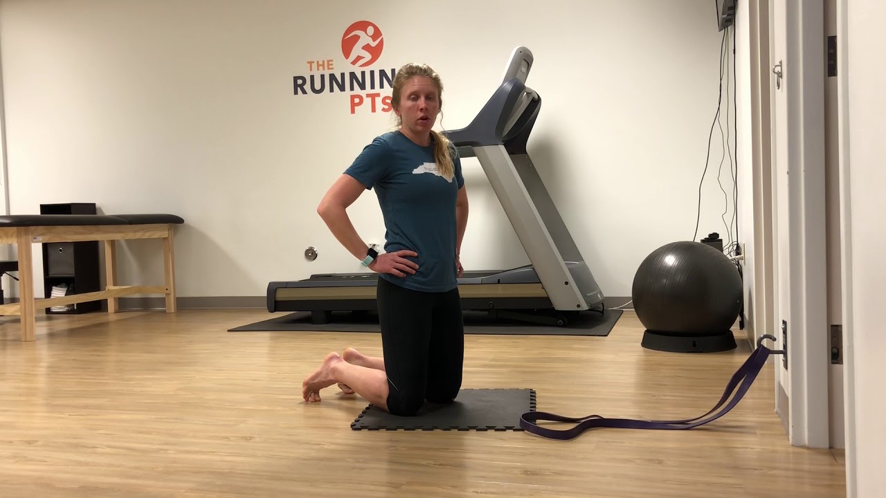 Kneeling self anterior hip mobilization for hip pain - YouTube