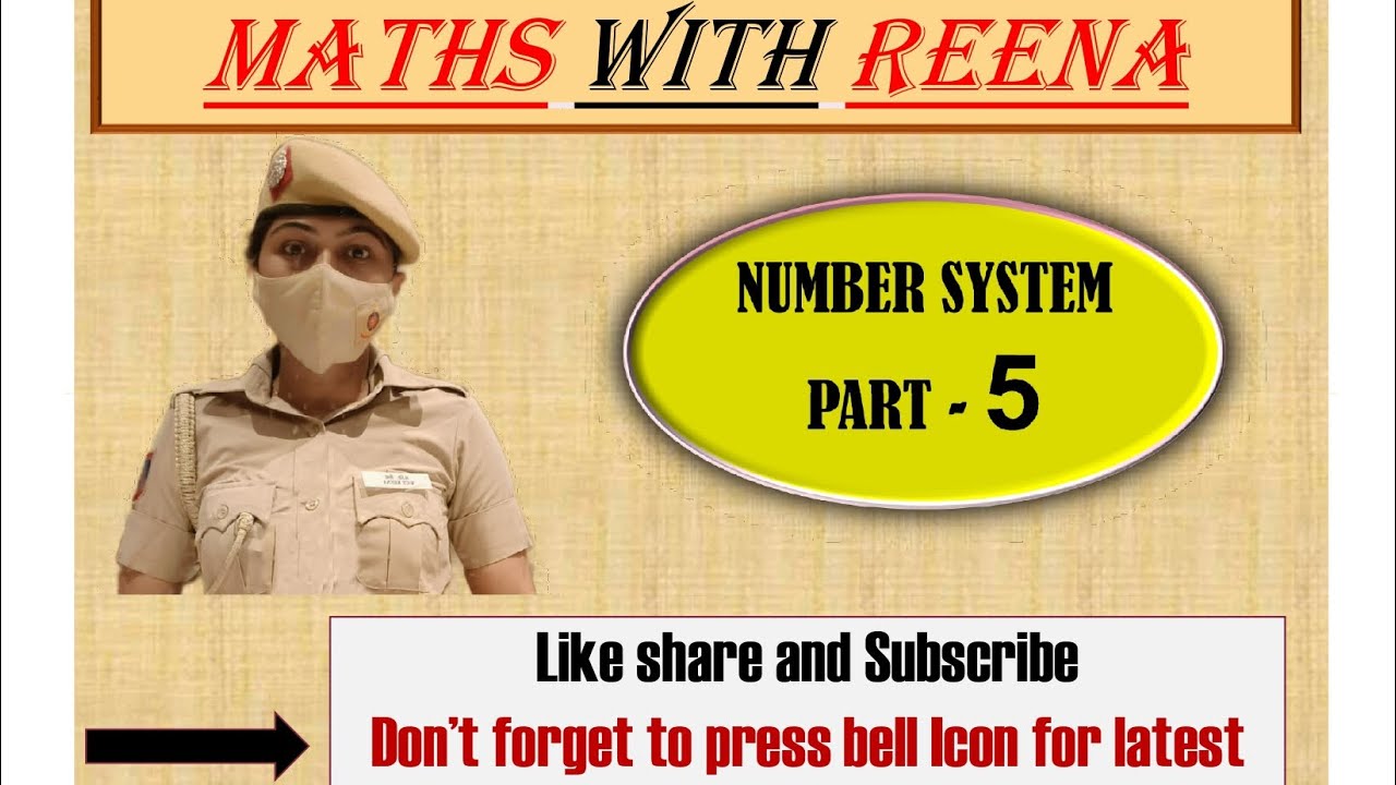 Number System Class-5| Maths With Reena|| CGL COP MTS #ssc - YouTube
