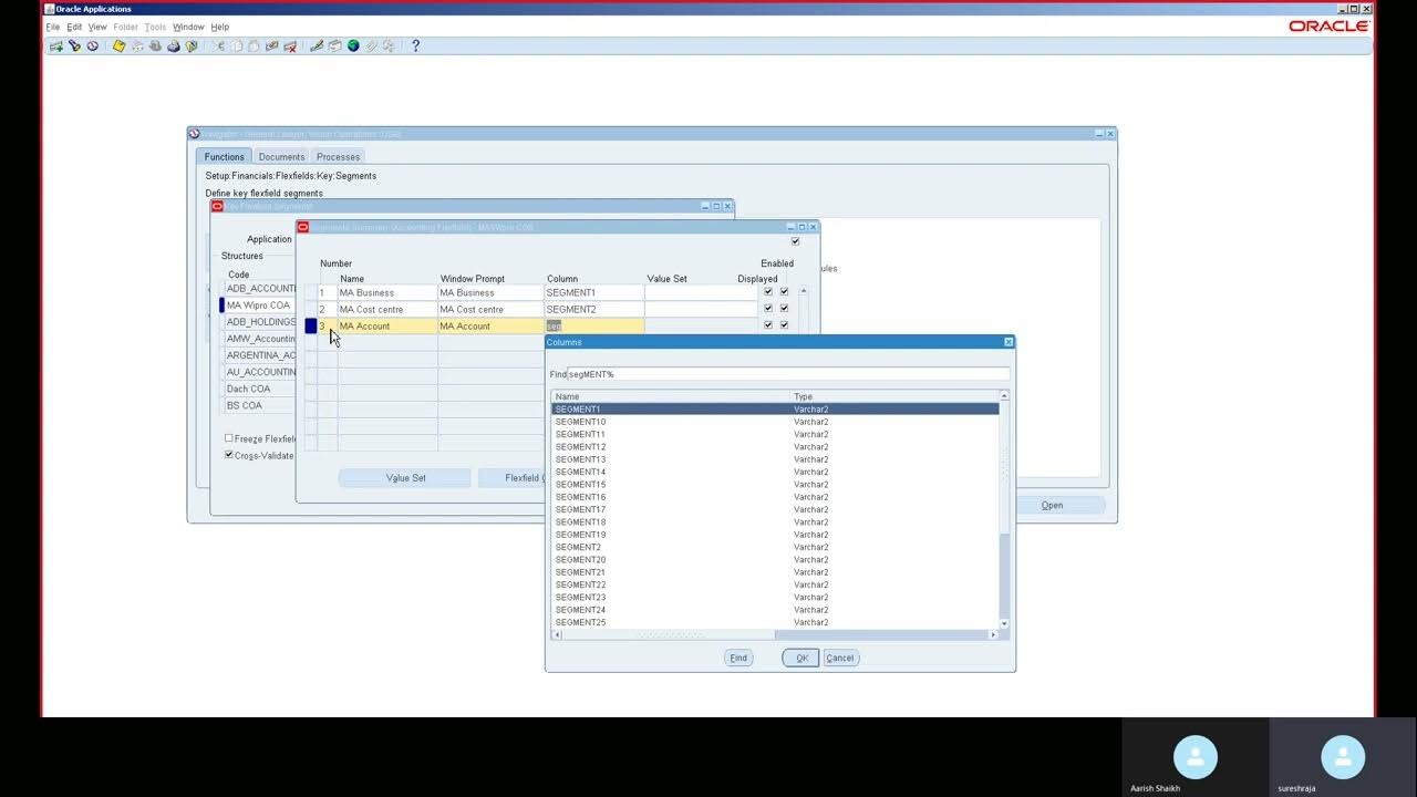 Oracle Functional Financials - R12 Chart of accounts 1 - YouTube