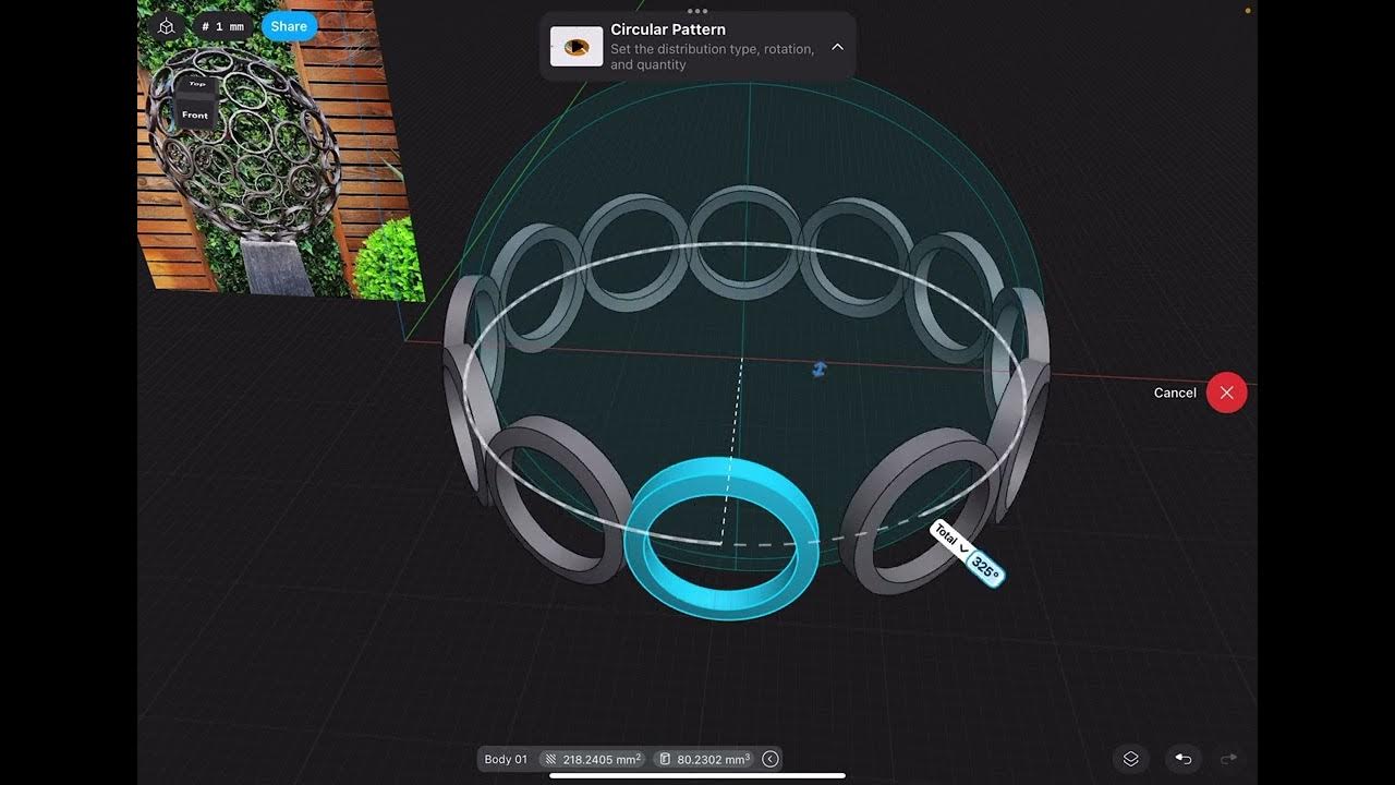 Making a sphere out of rings in Shapr3d! - YouTube