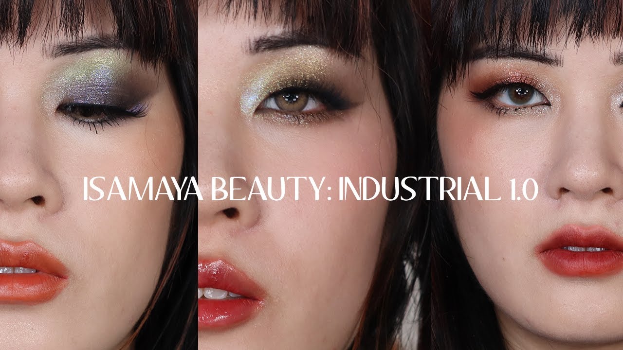 Isamaya: Industrial Eyeshadow Palette || 3 looks, review || makeup ...