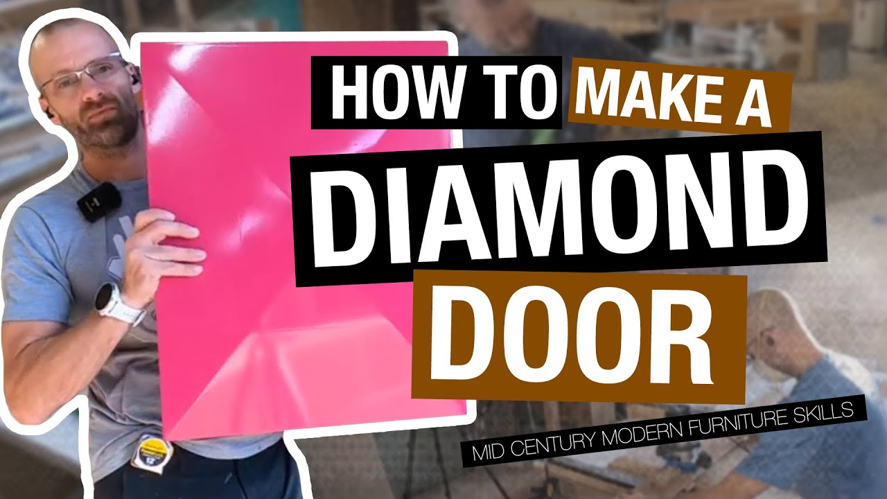 How To Make Diamond Doors-Mid Century Modern Furniture Skills - YouTube