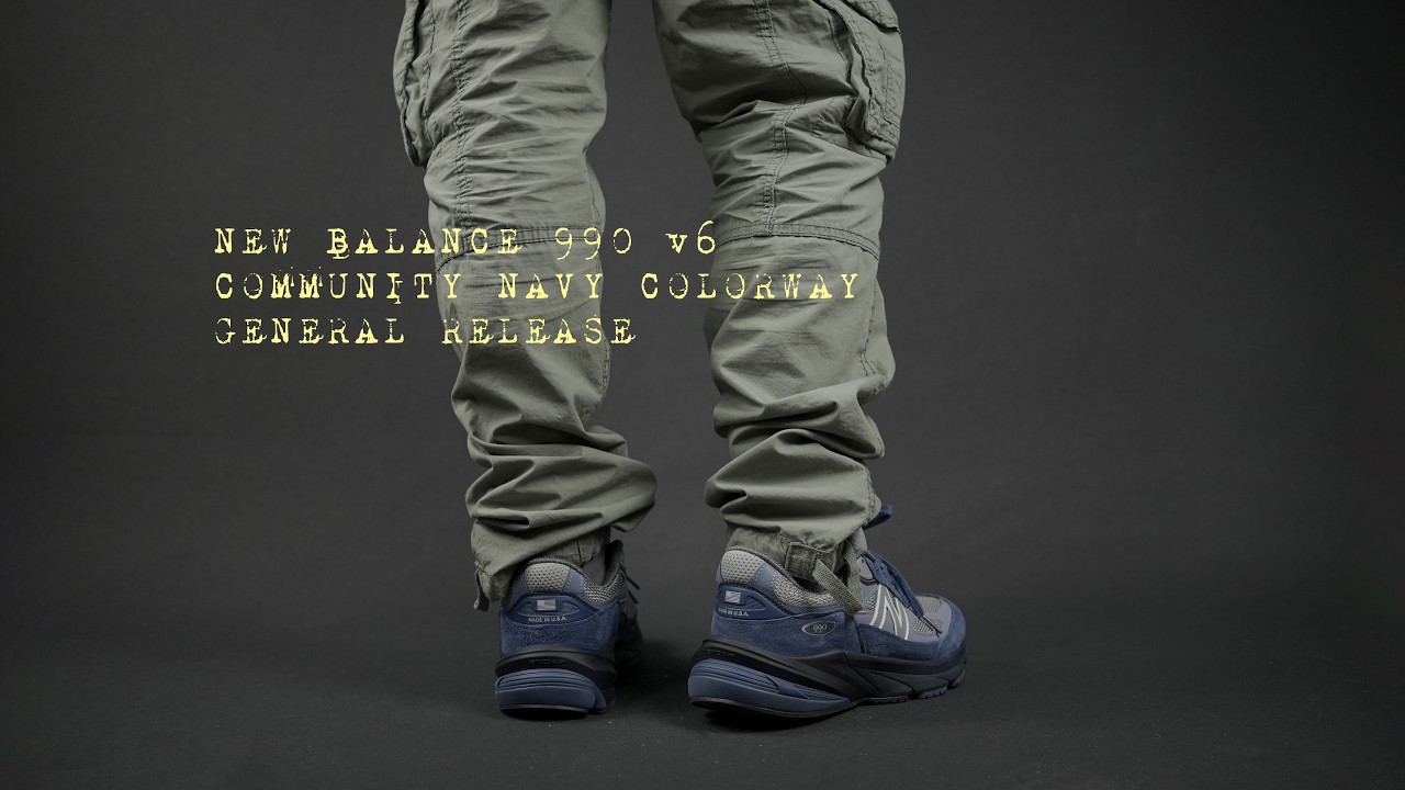 More Reasons To Love The New Balance 990v6 Community Navy Blue. - YouTube