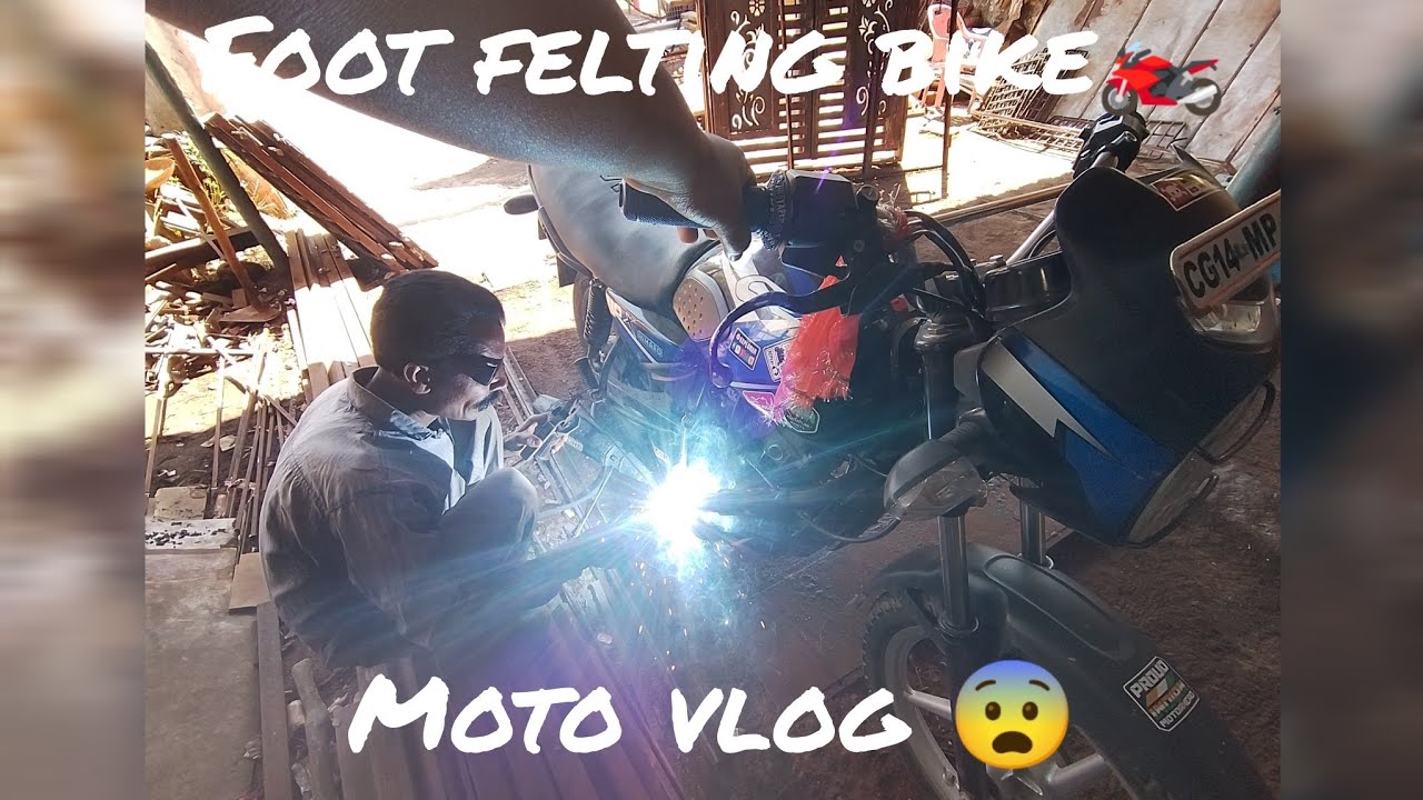 #bike 🏍️ foot welding😨 - YouTube