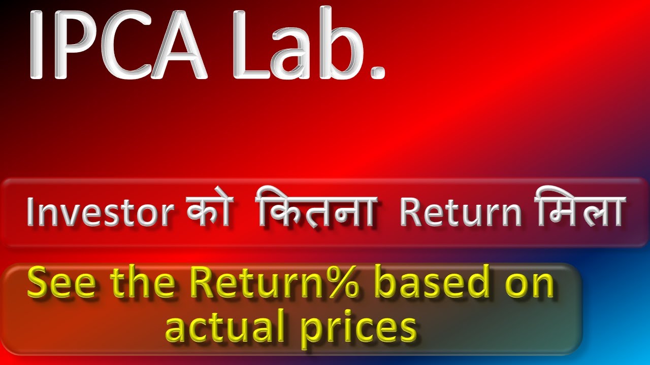 IPCA Lab. Price Analysis - YouTube