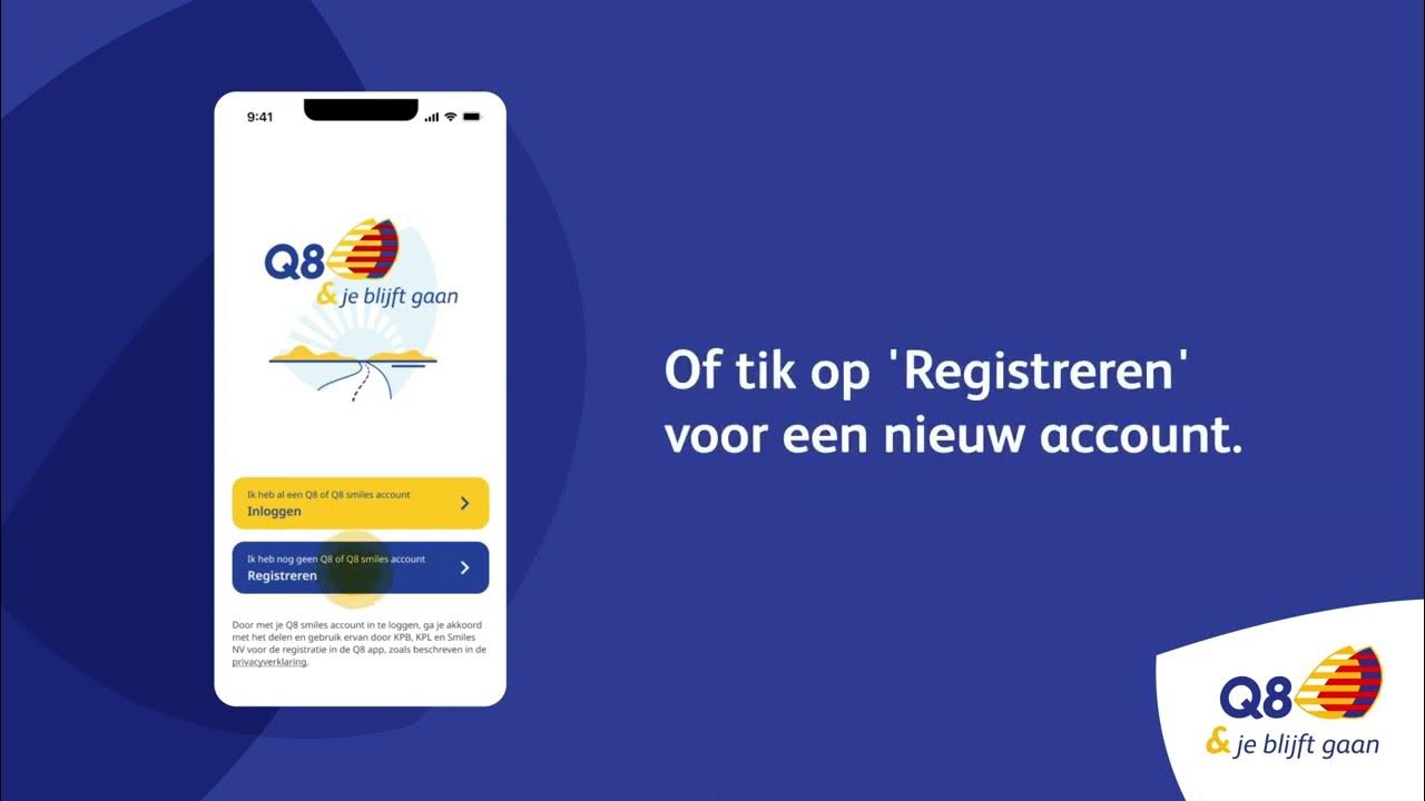 Hoe registreer je je voor de Q8 app? - YouTube