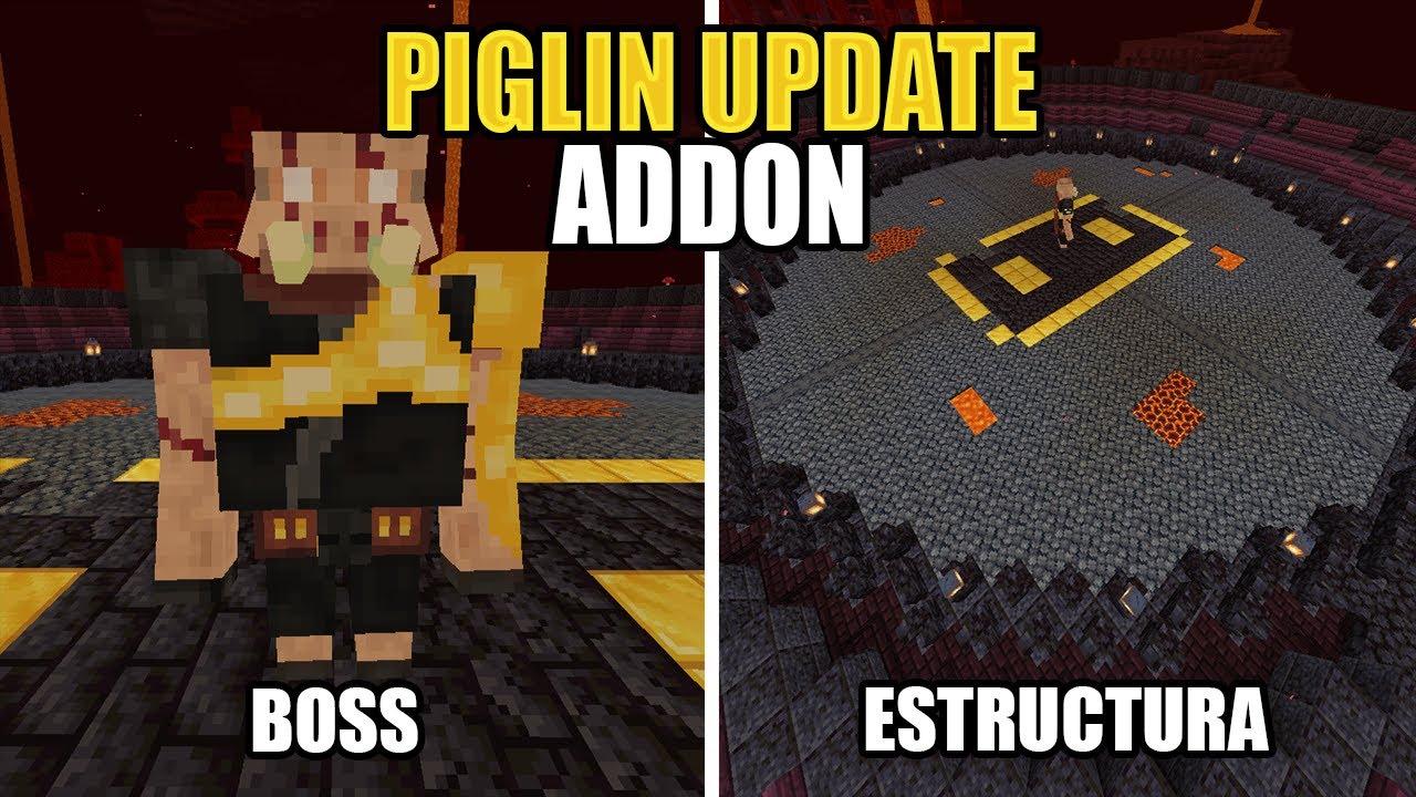 👉 Piglin Update Addon para Minecraft PE 1.16 | Bedrock NUEVO JEFE Y ...