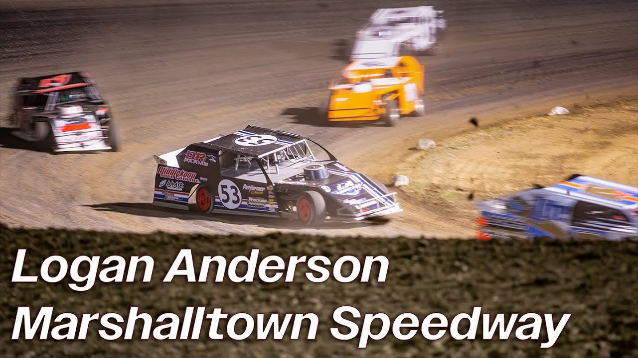Right Place Right Time! - Logan Anderson - Marshalltown Speedway - YouTube