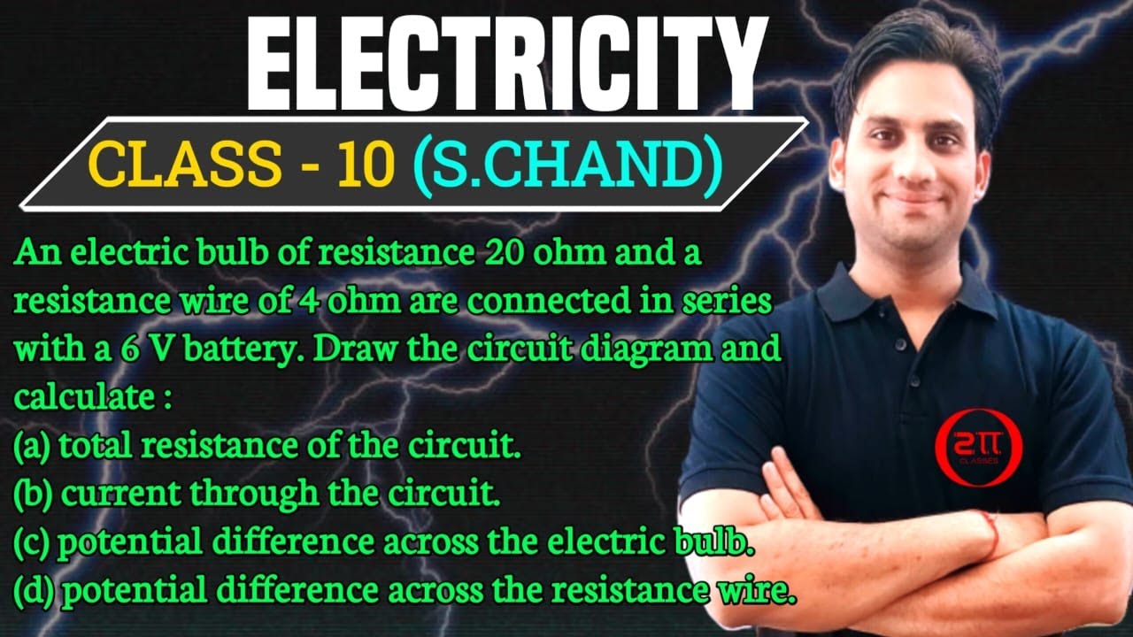 An electric bulb of resistance 20 Ω and a resistance wire of 4 Ω are ...