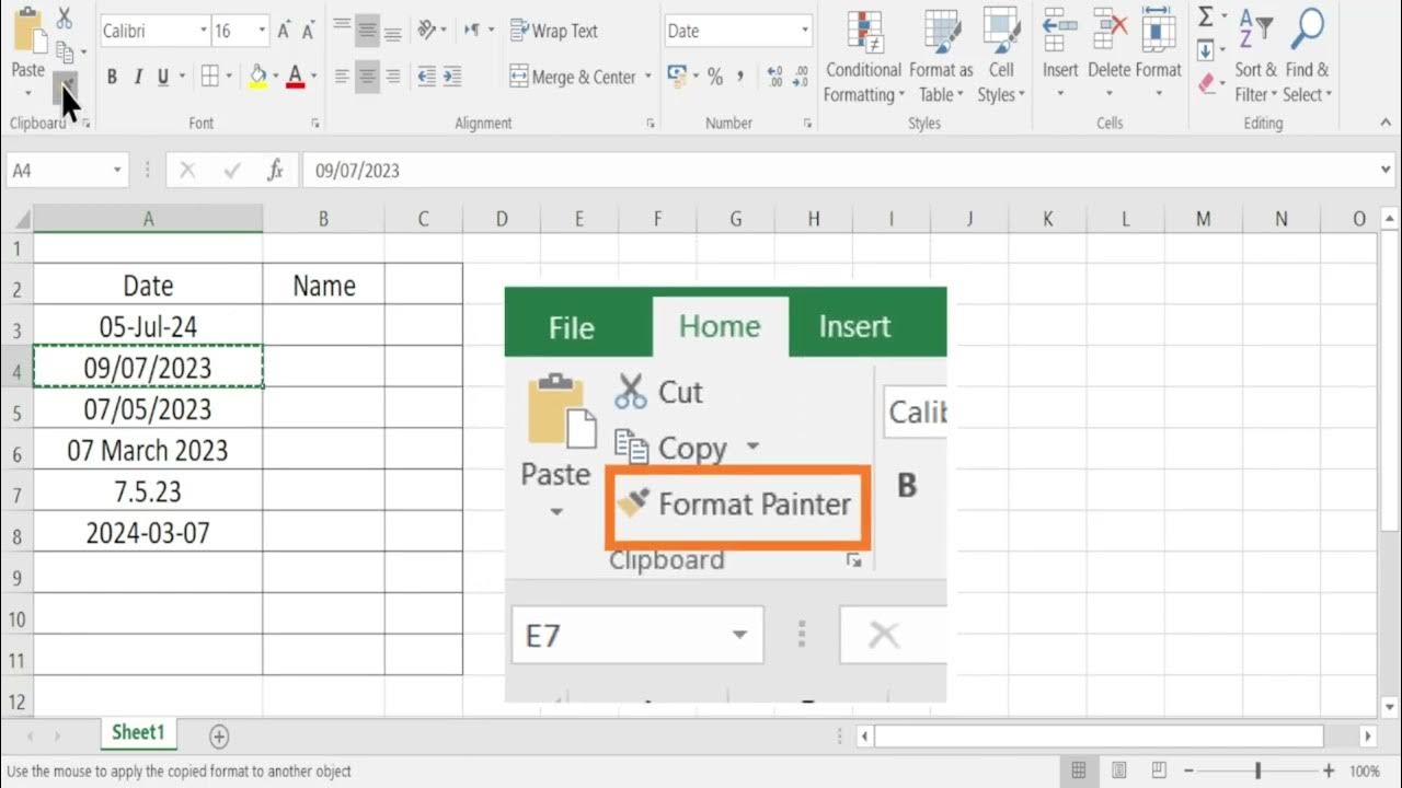 Microsoft Excel Format Tool Excel For Fresher Excel Formula Hacks Youtube