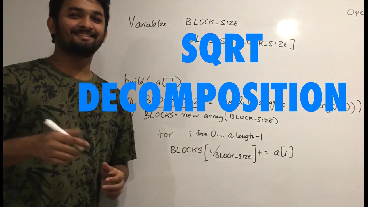 What is Square Root Decomposition? - Range Query Solving - YouTube