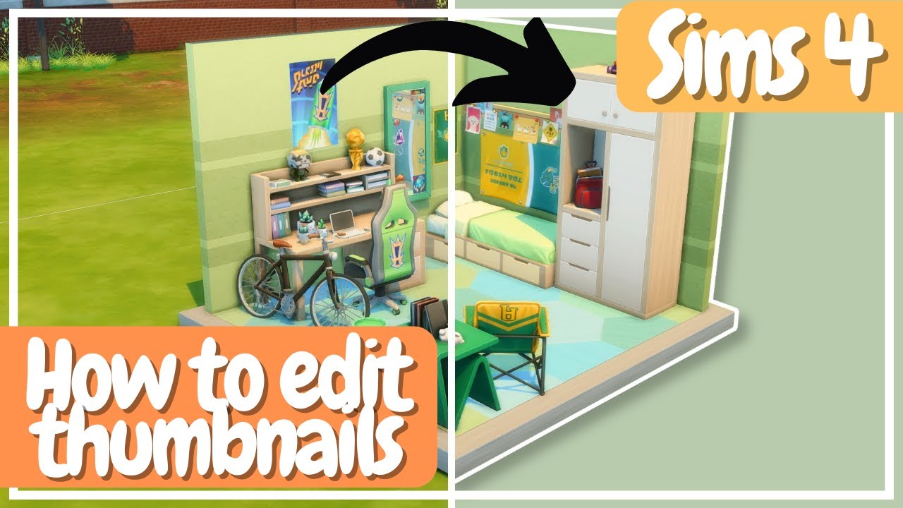 HOW TO EDIT THUMBNAILS | Sims 4 YouTube / Instagram Editing Tutorial ...