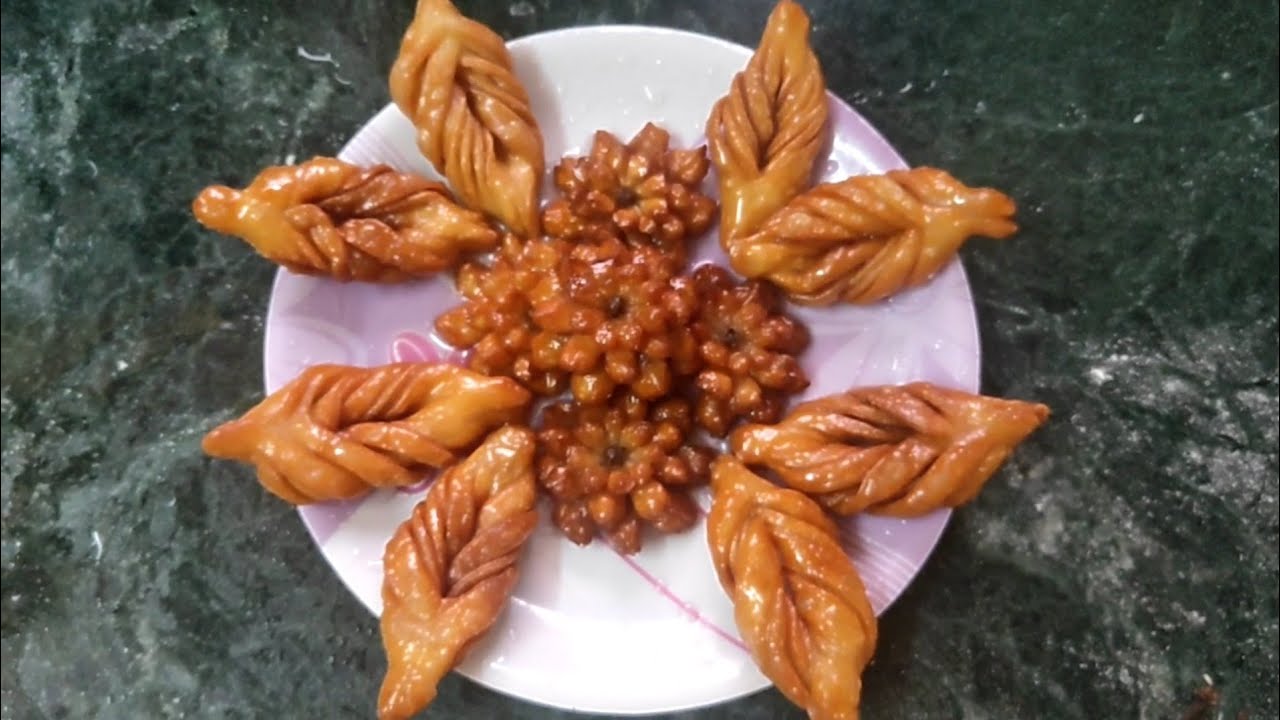 Pata Pitha and Phul Pitha recipe at home by Cook book - YouTube