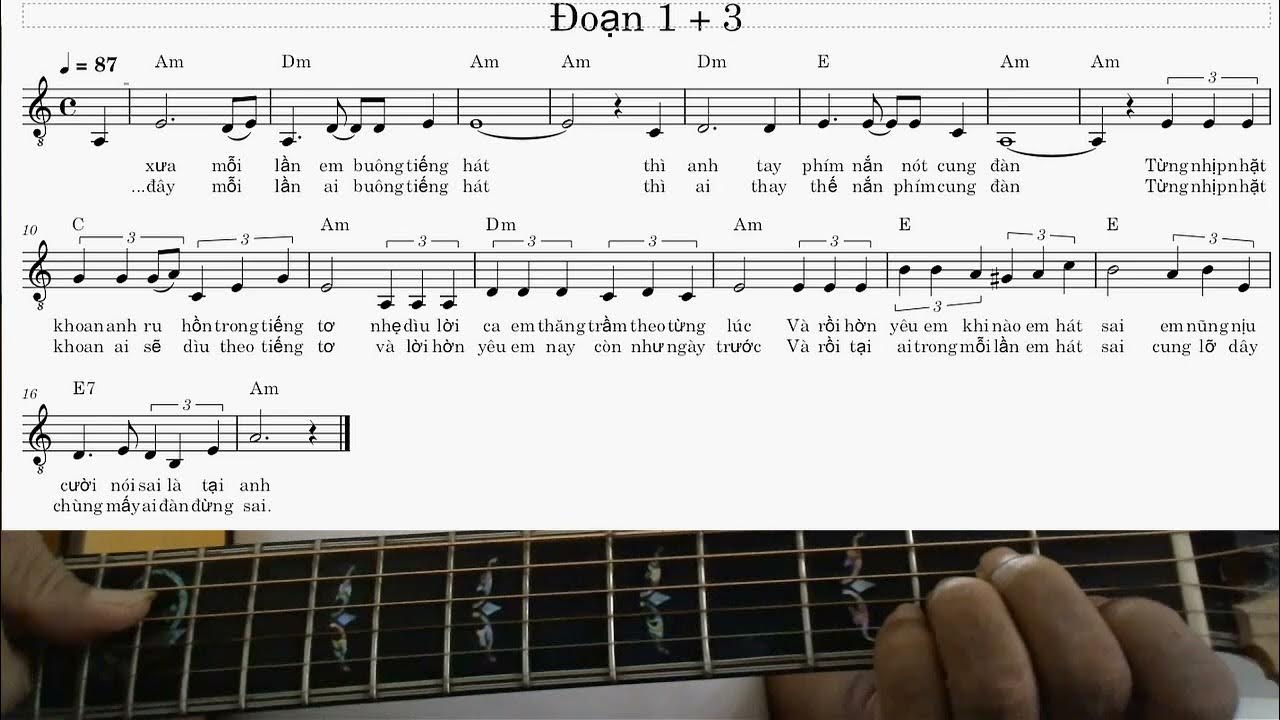 GIỌNG CA DĨ VÃNG (BÀI 35A) - GUITAR CHO NGƯỜI LỚN TUỔI - TUAN TA HO - YouTube
