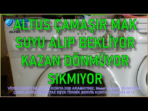 Alt. Çamaşır mak. Su Alıyor Kazan Dönmüyor Yıkamıyor Bekliyor - Sesli Bilgiler TR - Teknik