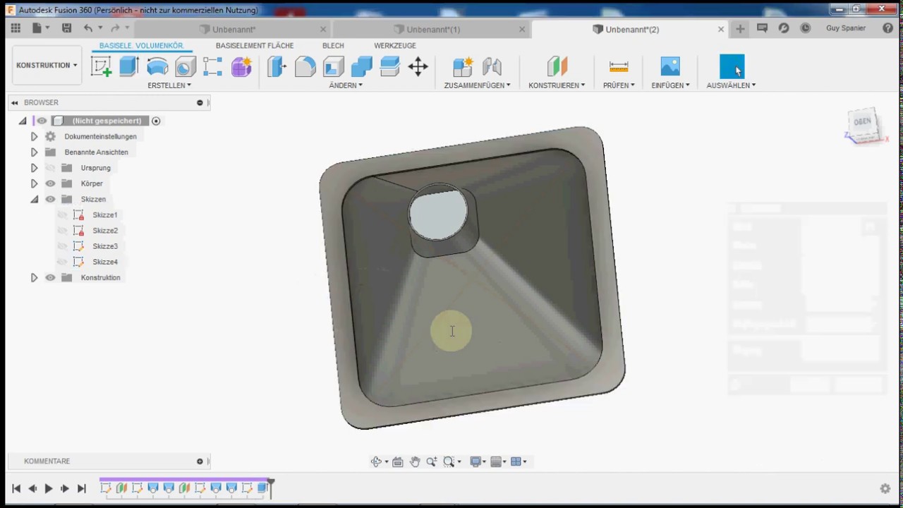 Fusion 360 Horn - YouTube