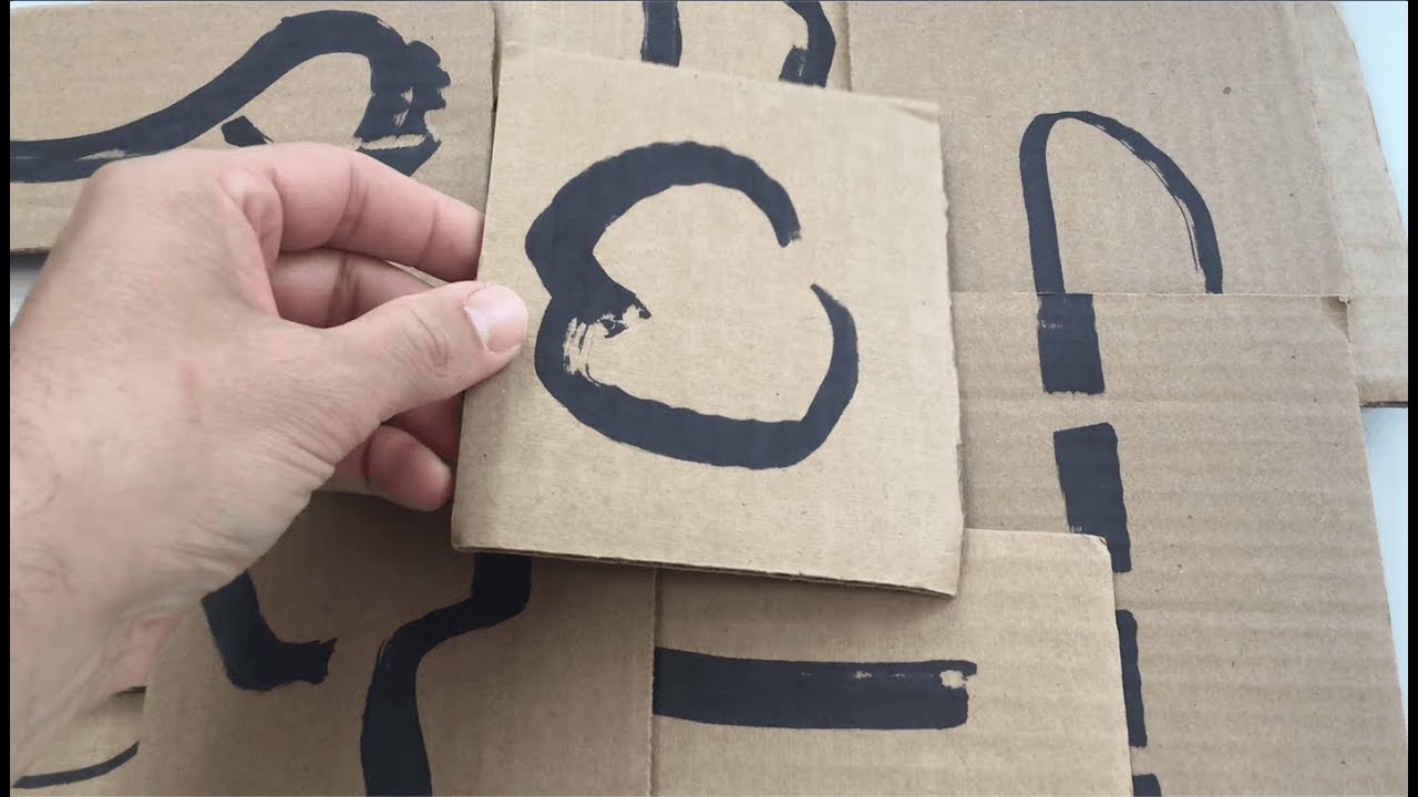 #2 Preparing a Literacy Game Using Cardboard - YouTube