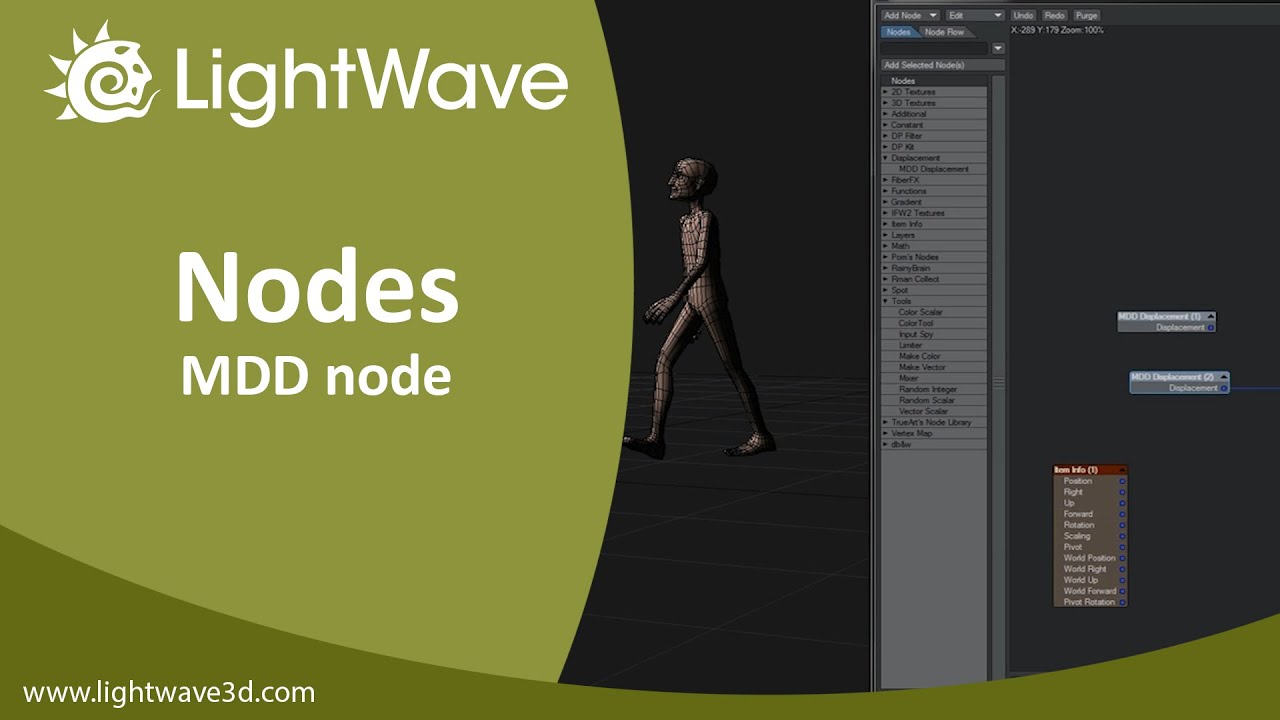 Lightwave 3D MDD Nodes - YouTube