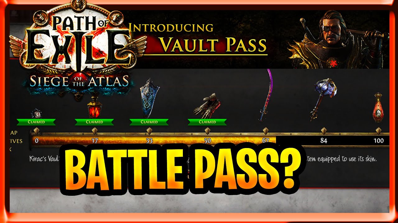 Path of Exile BattlePass? Kirac's Vault Rewards : What's Inside ...
