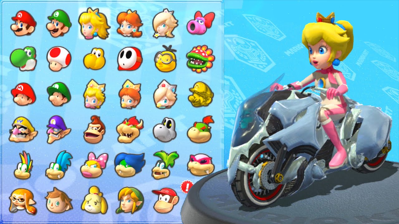 Mario Kart 8 Deluxe the motor racer girl Peach bring home the cup or ...