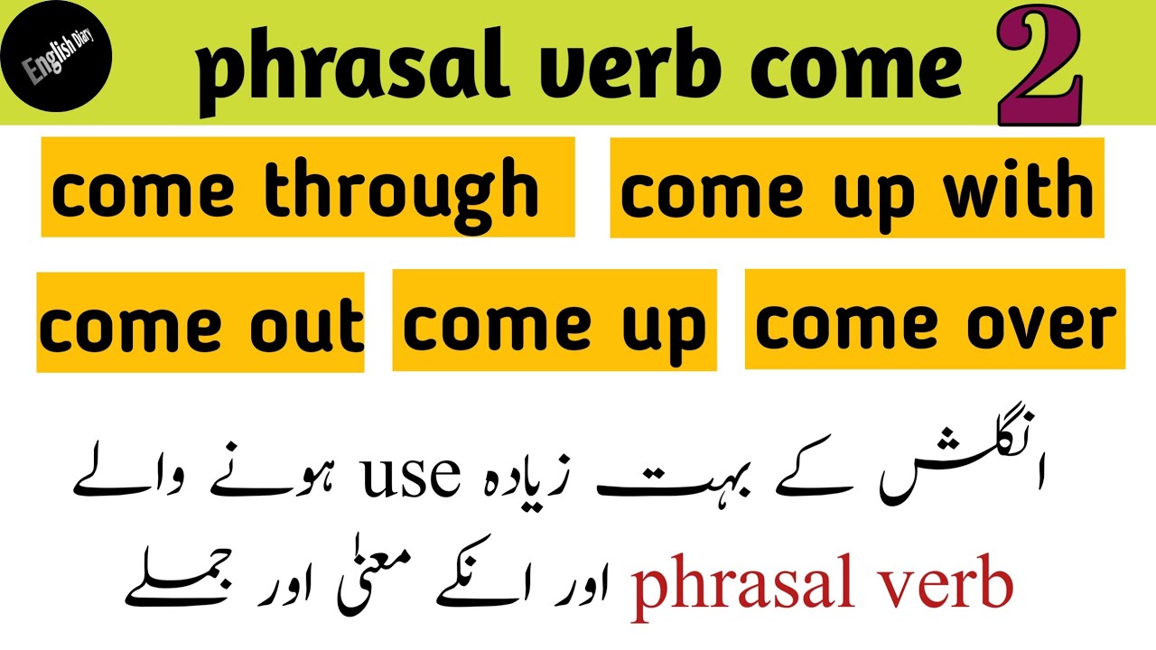 phrasal verb come in English part 2 | daily use English phrasal verb ...
