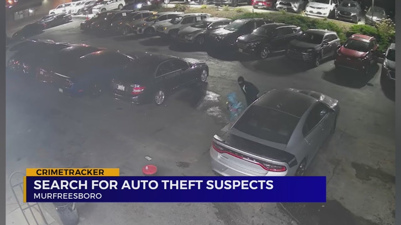 Murfreesboro police searching for auto theft suspects - YouTube