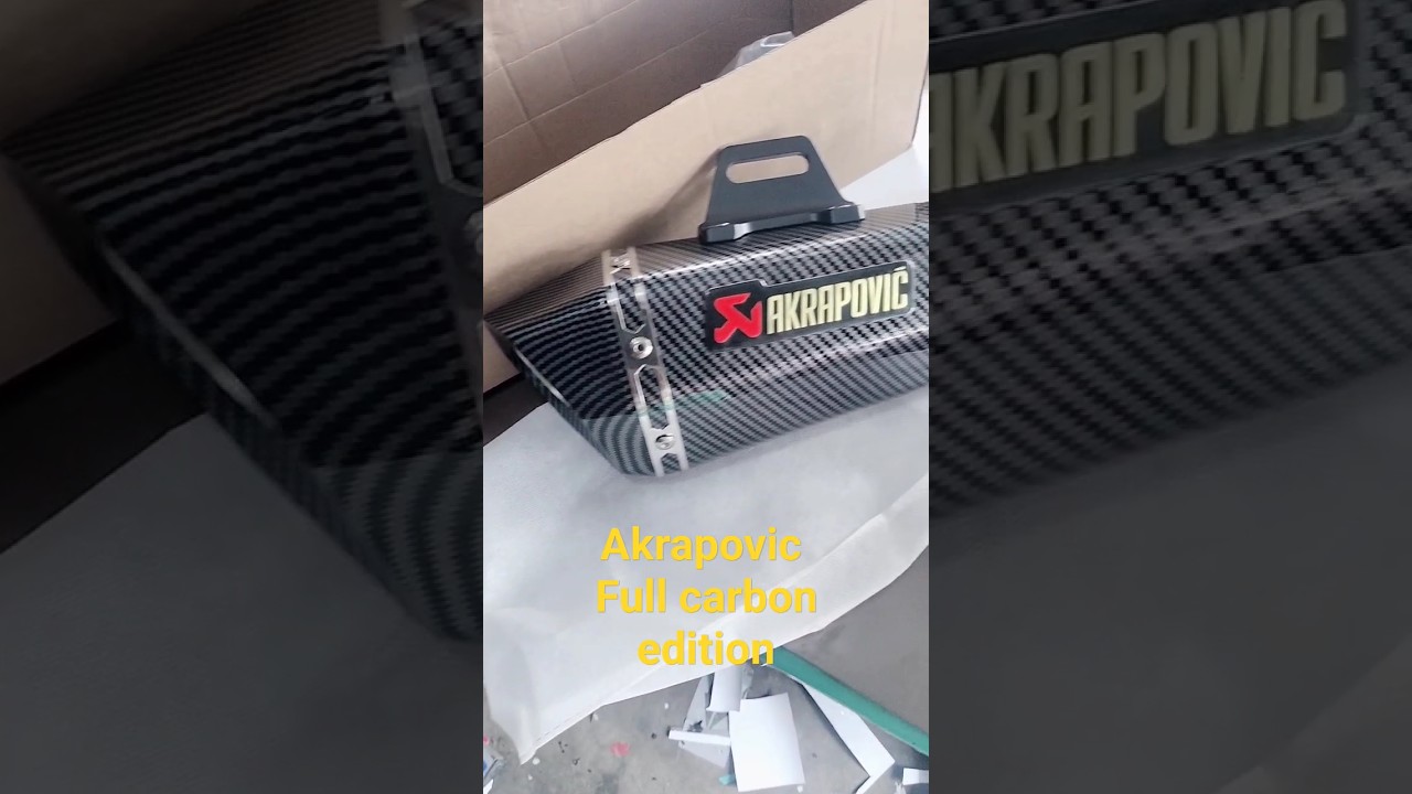 akrapovic full carbon with silent killer #magsipocvlog #akrapovic - YouTube