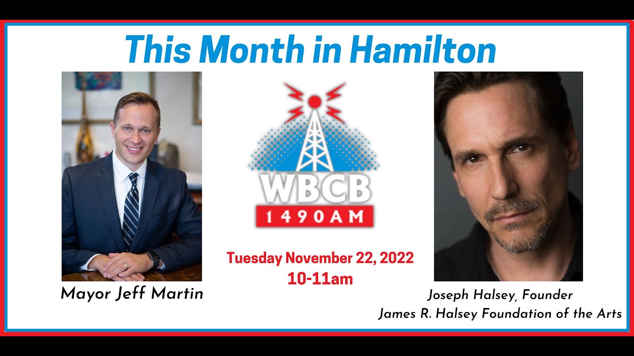 Mayor Jeff Martin speaks with Joseph Halsey of the JRH Foundation ...