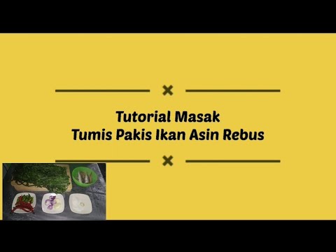 #07 TUTORIAL MASAK TUMIS PAKIS IKAN ASIN REBUS - YouTube