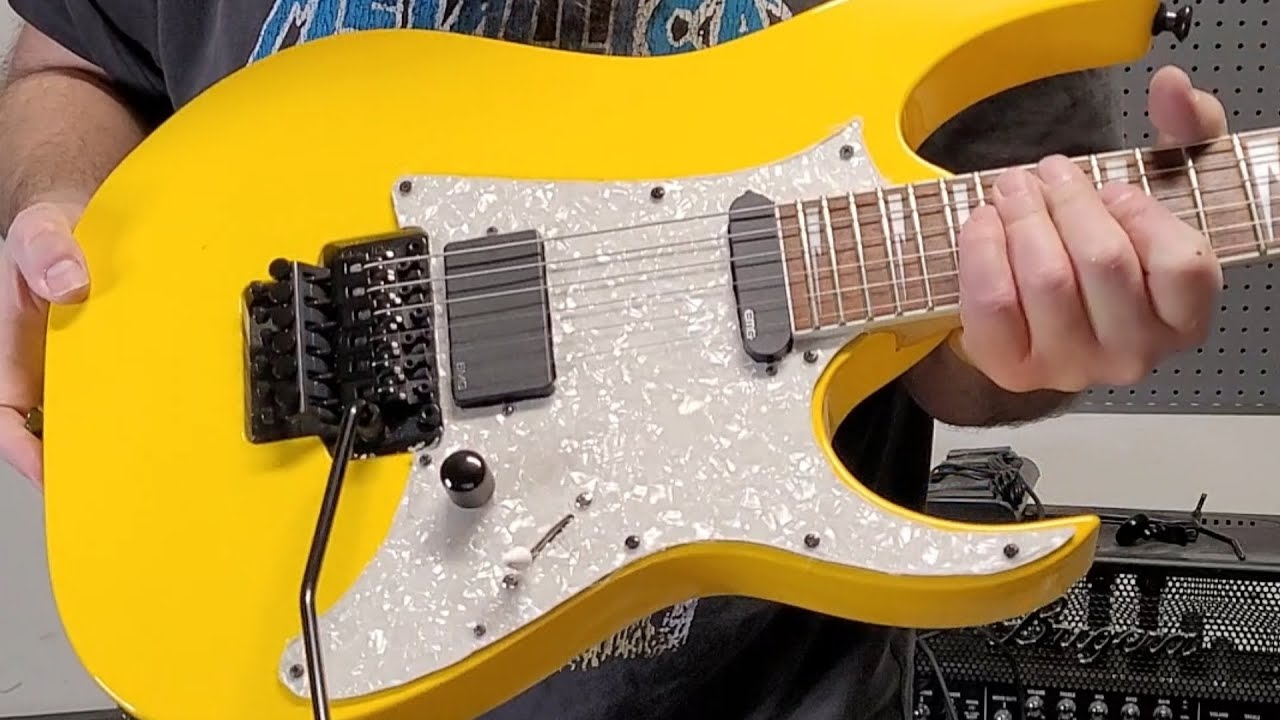 IBANEZ RG450 EXB. With a new pickguard for an Emg S single coil. Sounds ...