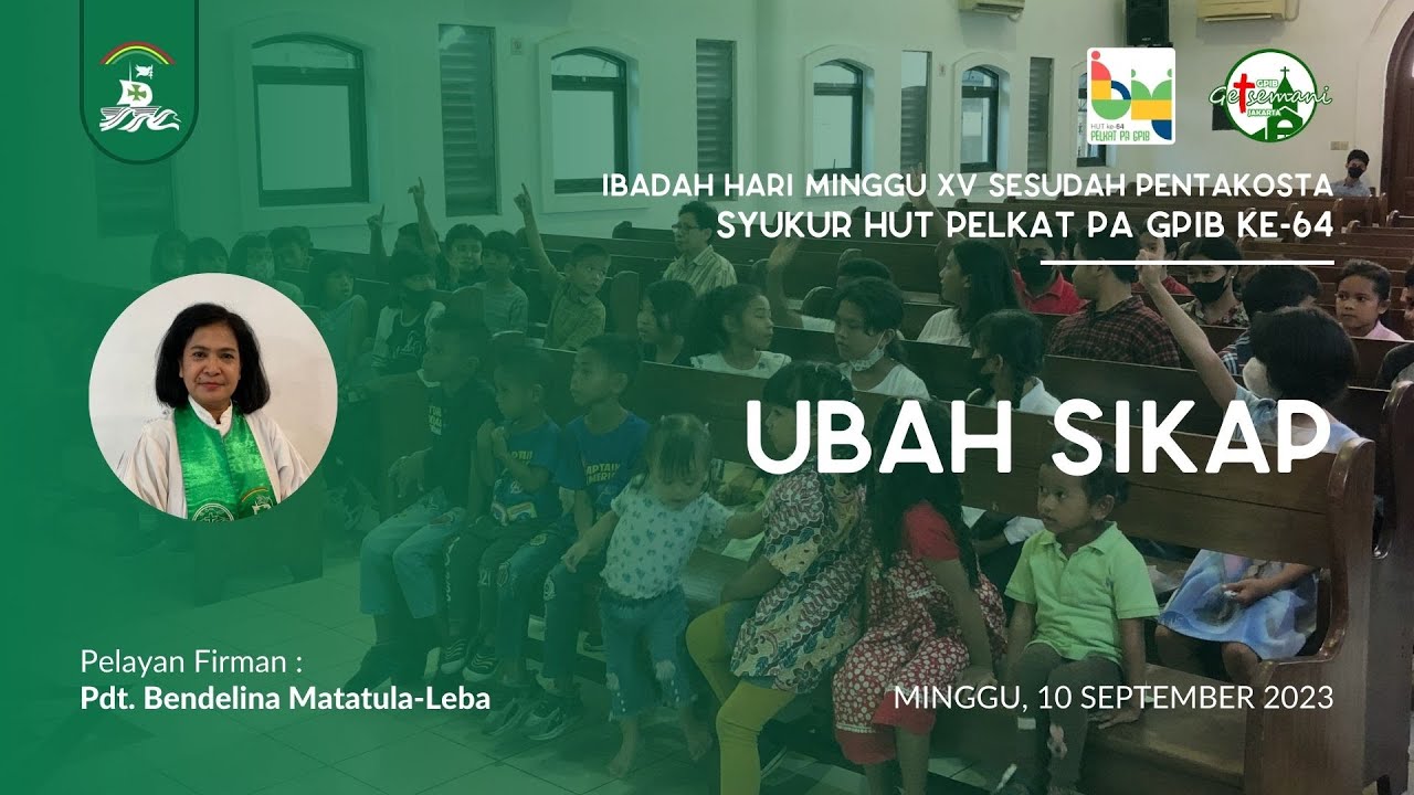 [LIVE] Ibadah Hari Minggu & Syukur HUT Pelkat PA GPIB | Minggu, 10 ...