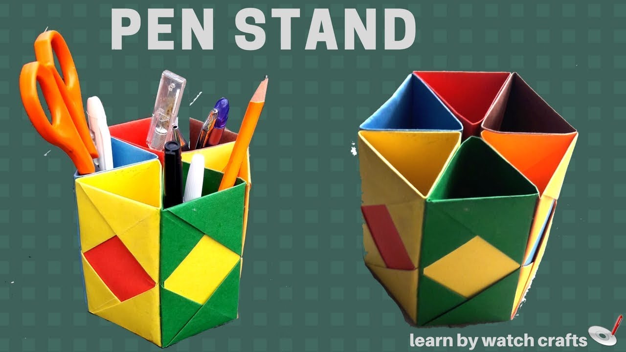 Make a Pen Stand at Your Home (DIY) |Learn By Watch Crafts - YouTube