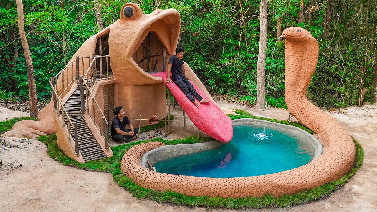 Build Swimming Pool Water Slide King Cobra To Underground Swimming Pool ...