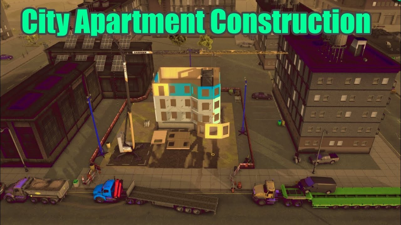 City Apartment Construction (Timelapse) - Relaxing Construction ...