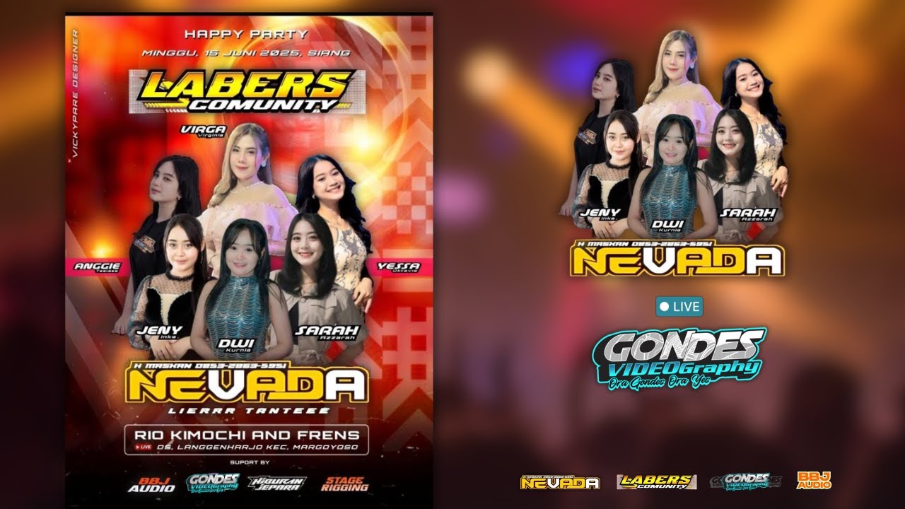LIVE STREAMING NEVADA LIER TANTE - HAPPY PARTY PEMUDA LABERS COMMUNITY - YouTube